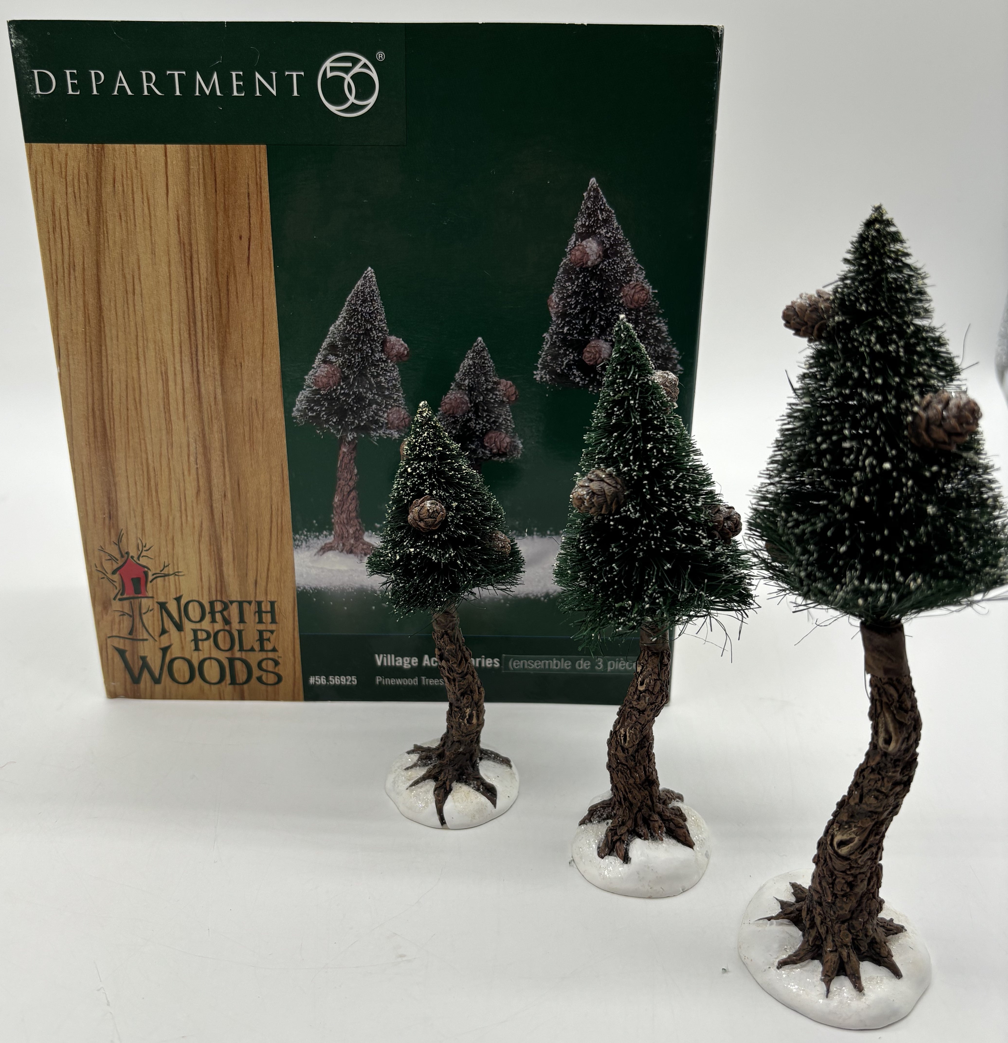 Dept 56- North Pole Woods "Pinewood Trees- small" accessory l Retired ...