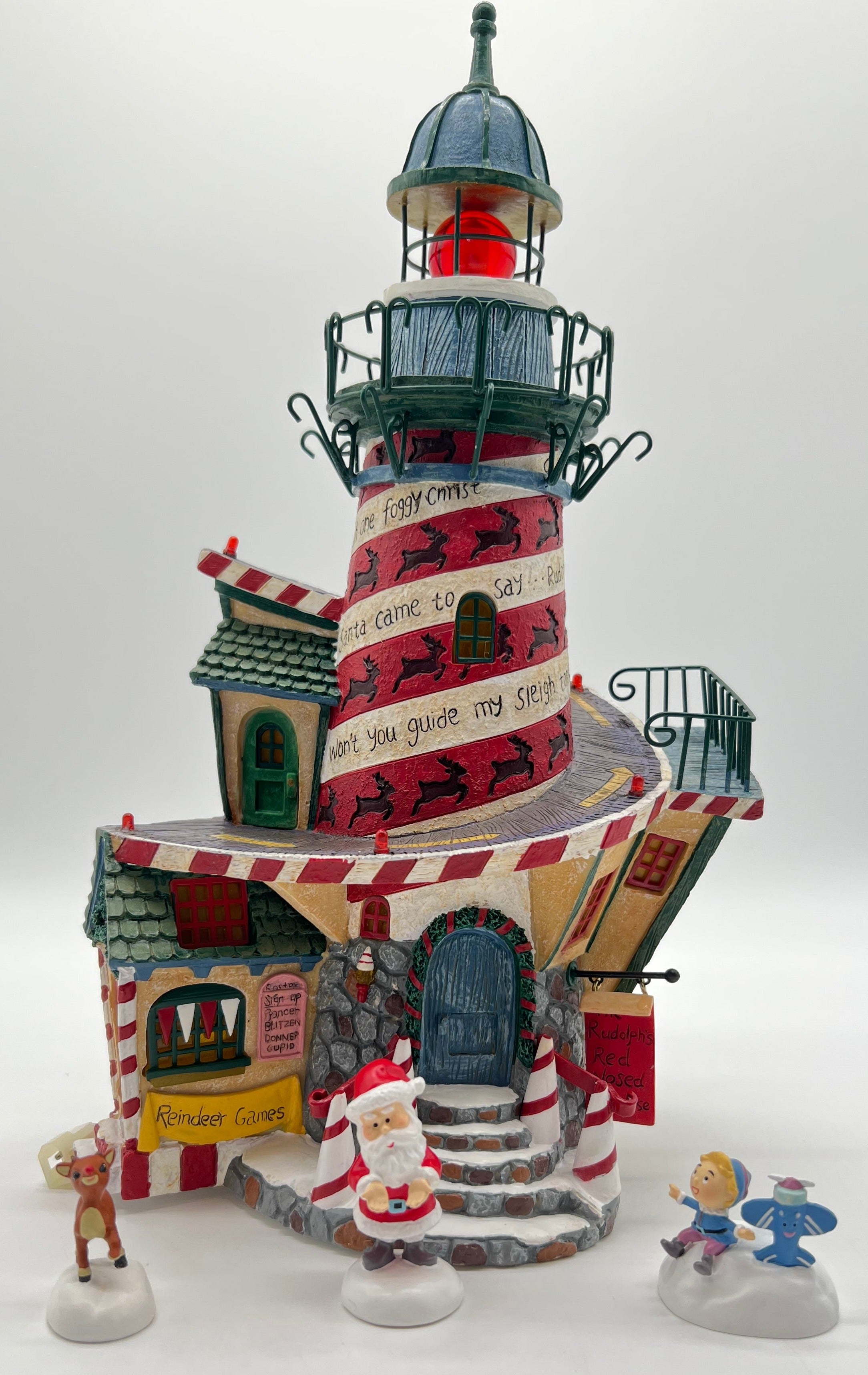 Dept 56- Storybook Collection "Rudolph's Red-Nosed Lighthouse" l ...