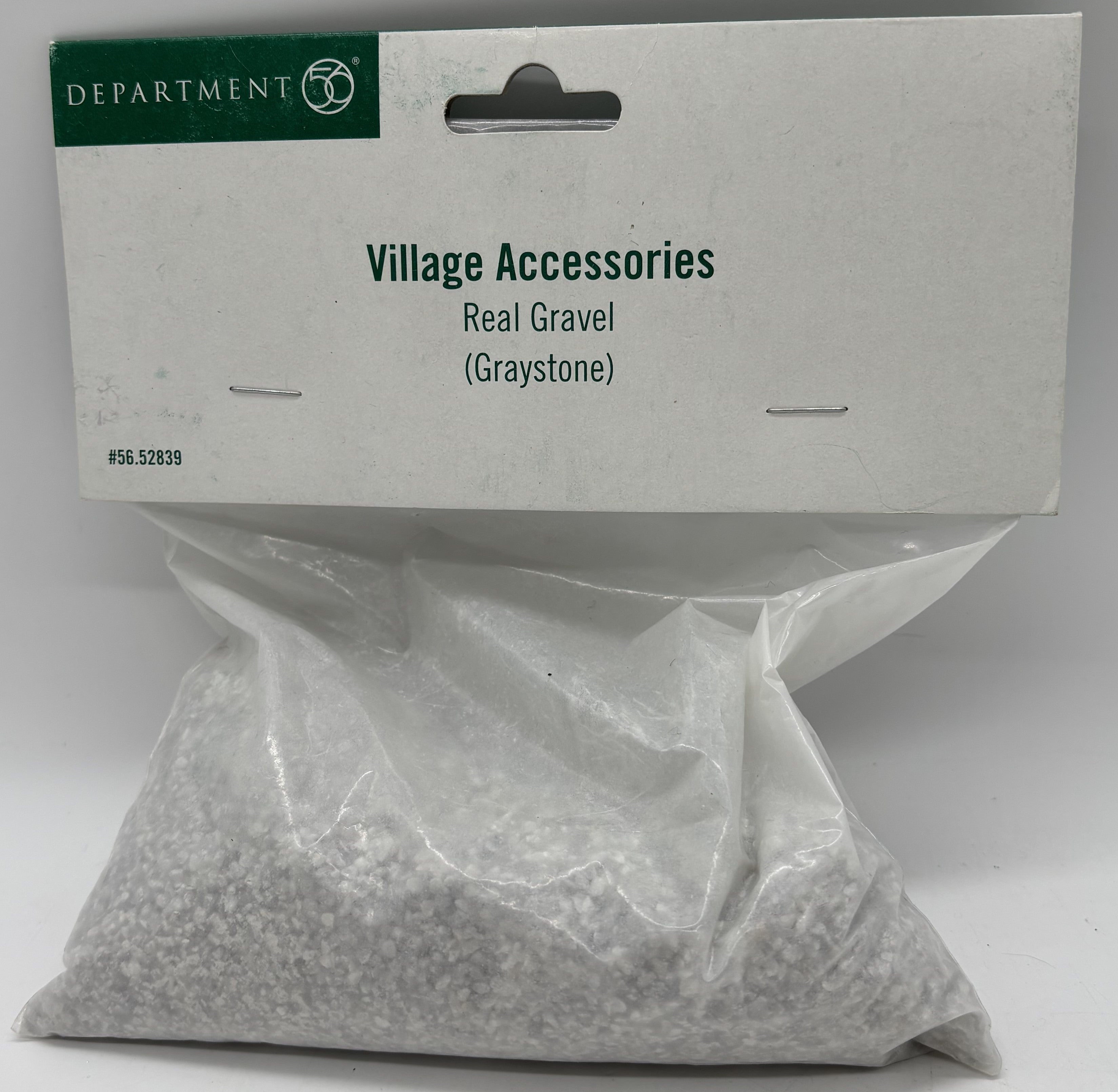 Dept 56- Village Accessories "Real Gravel- Greystone" accessory l ...
