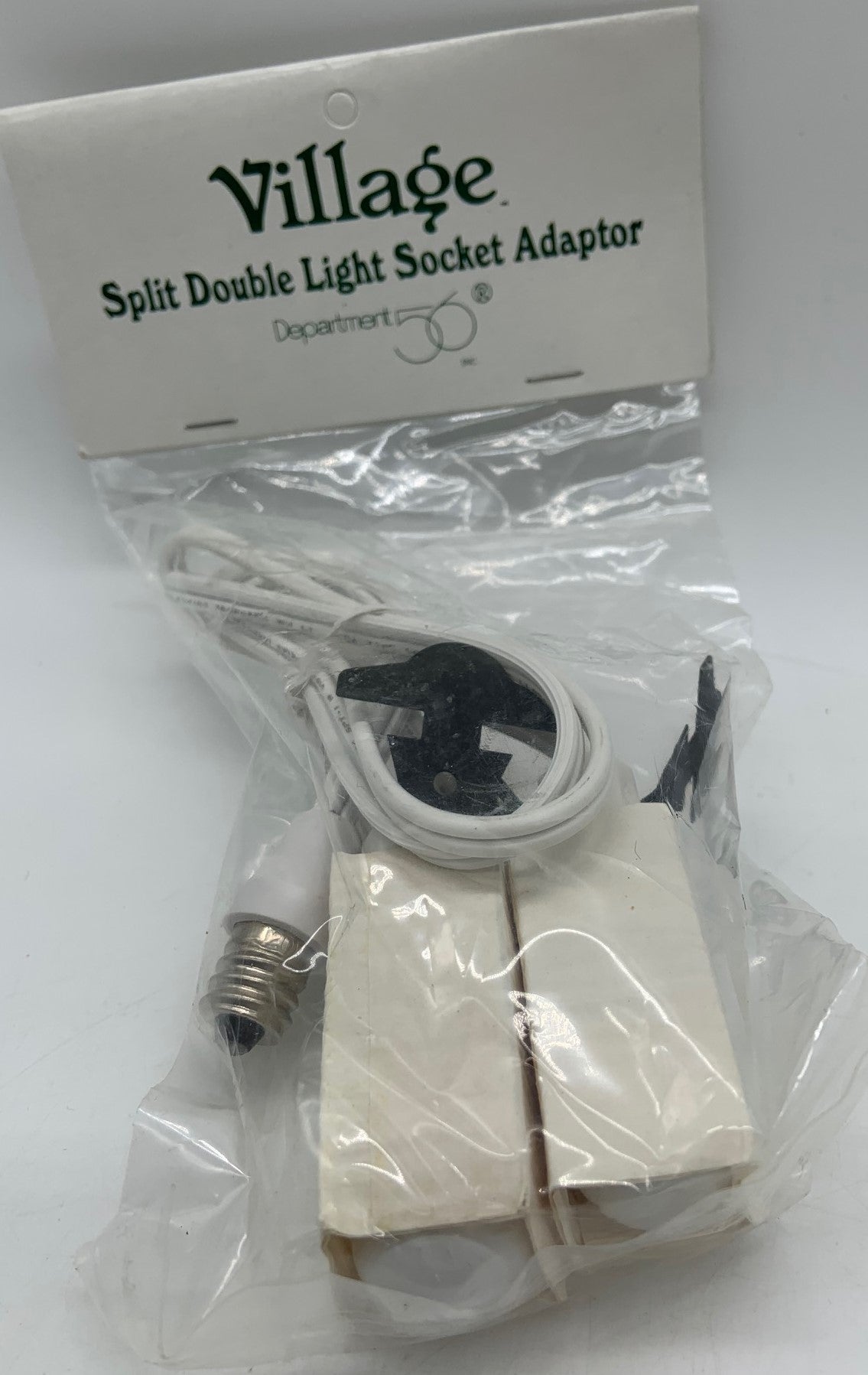 Dept 56- Village Accessories "Split Double Light Socket Adapter" NEW ...