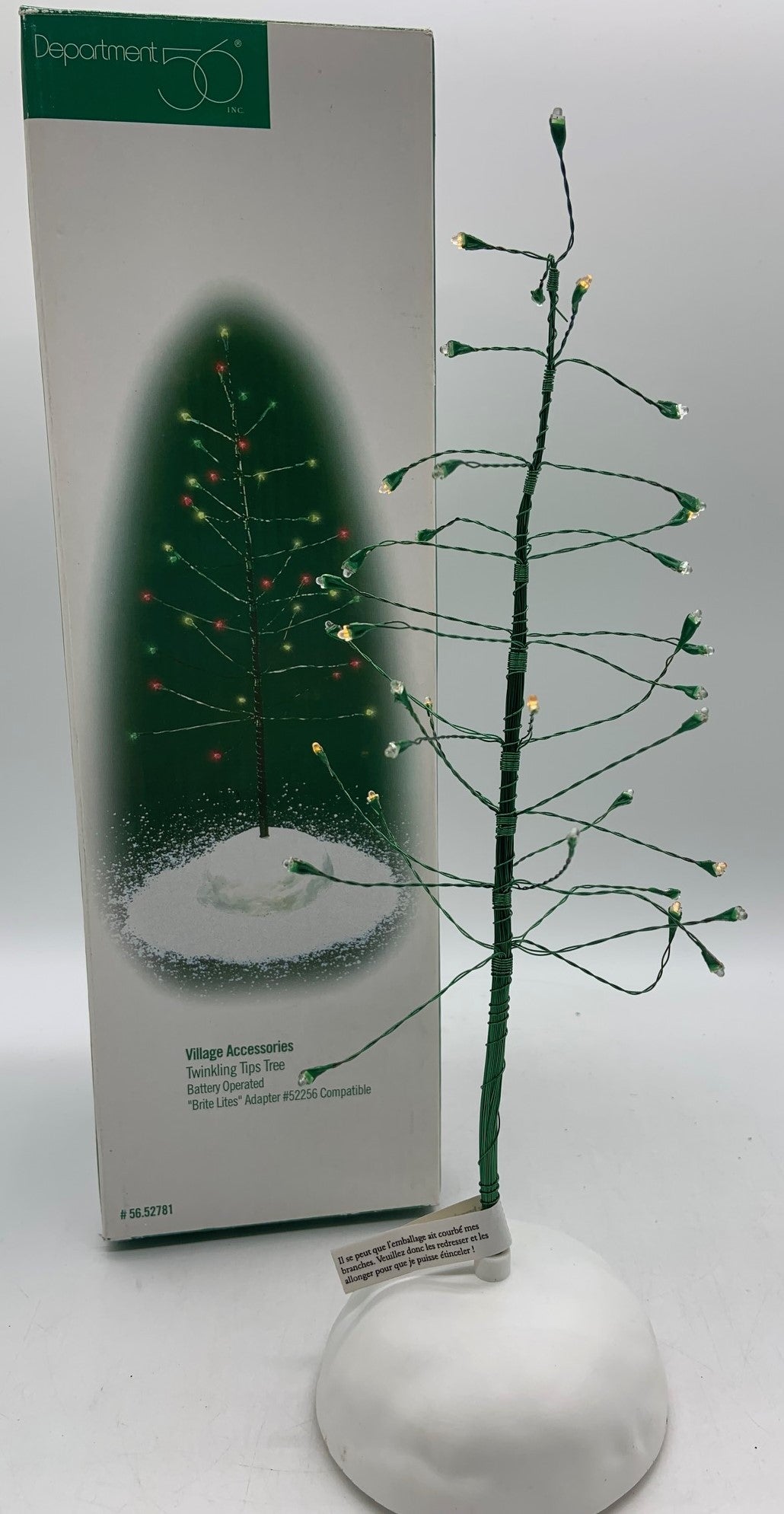 Dept 56- Village Accessories "Twinkling Tips Tree" accessory l Retired ...