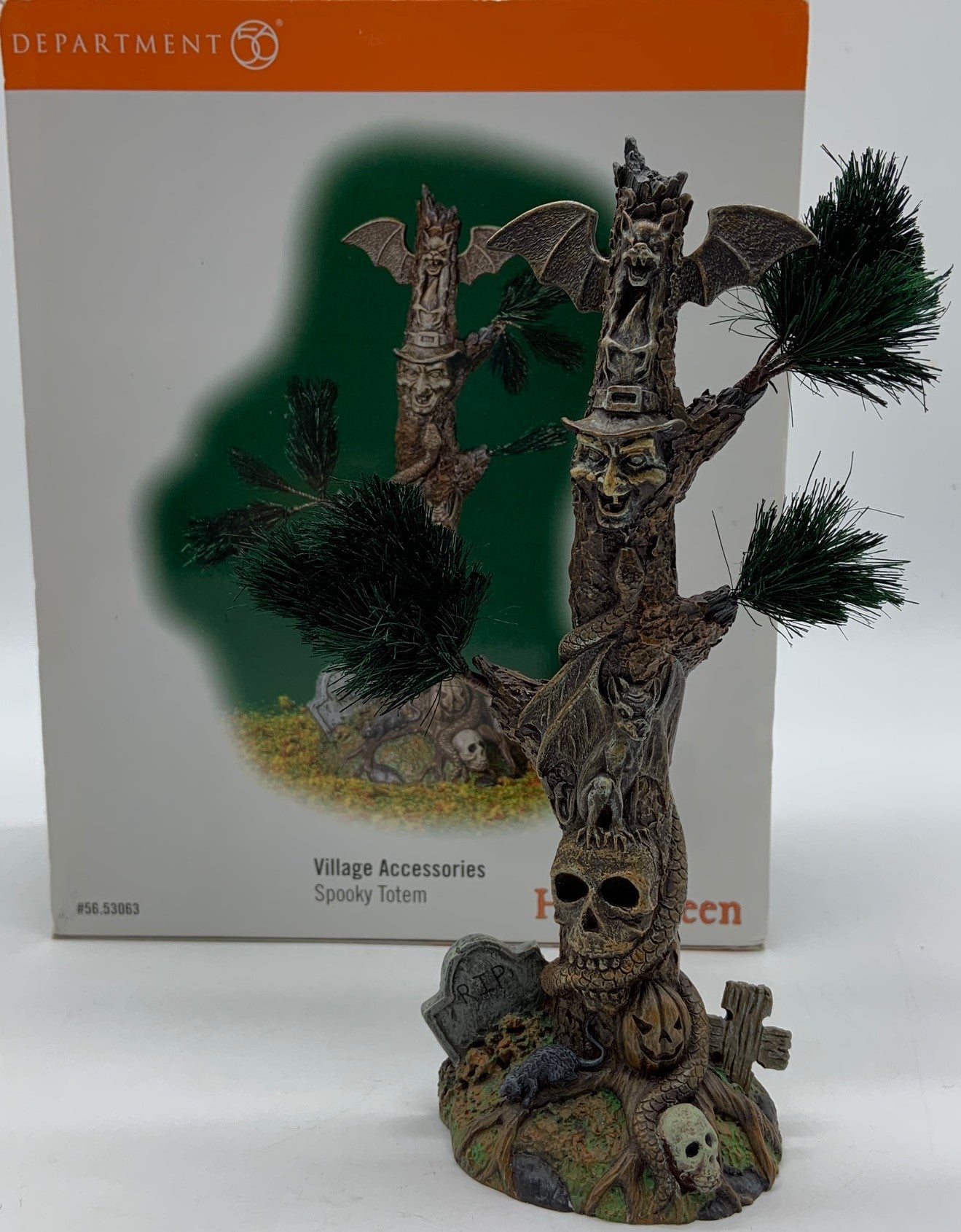 Dept 56- Halloween "Spooky Totem" accessory l Retired Department 56 ...